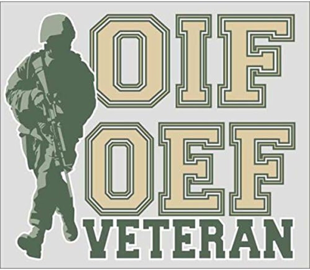 OIF OEF Veteran Decal - Etsy