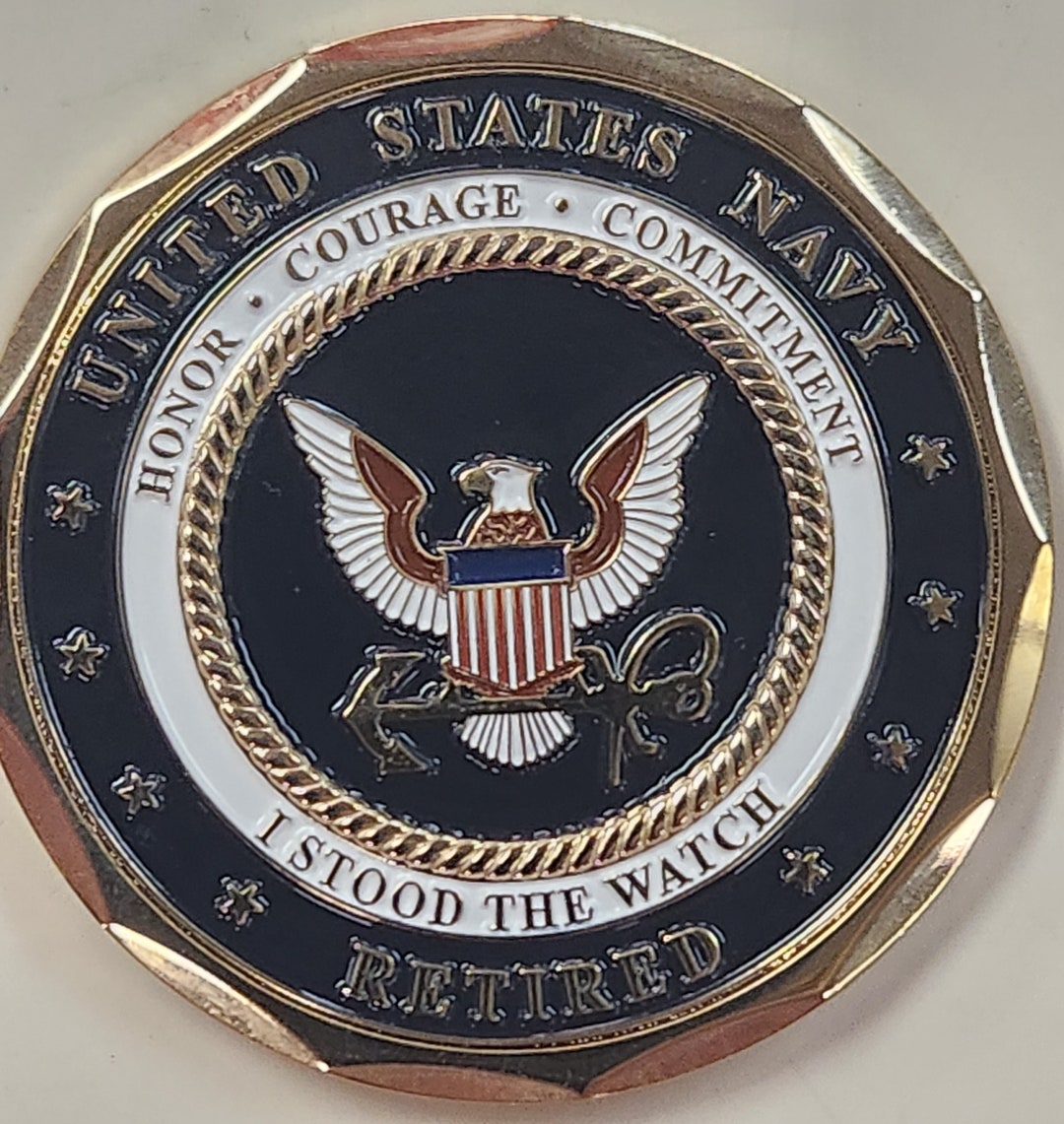 US Navy Retired I Stood the Watch Coin - Etsy