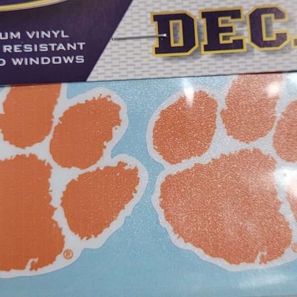 Clemson Paw Decal - Etsy