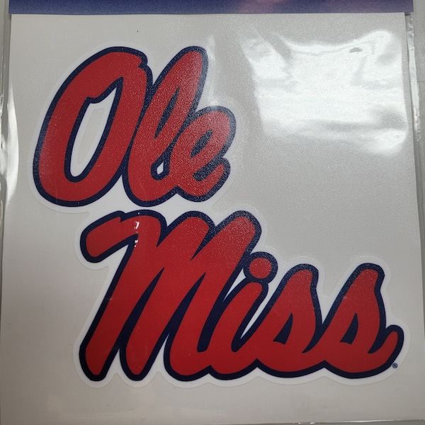 Ole Miss Decal - Etsy