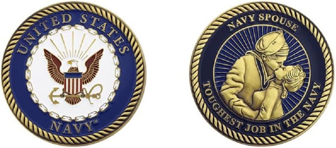 US Navy Homecoming Spouse Challenge Coin - Etsy