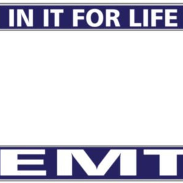 Emt License Plate Frame - Etsy