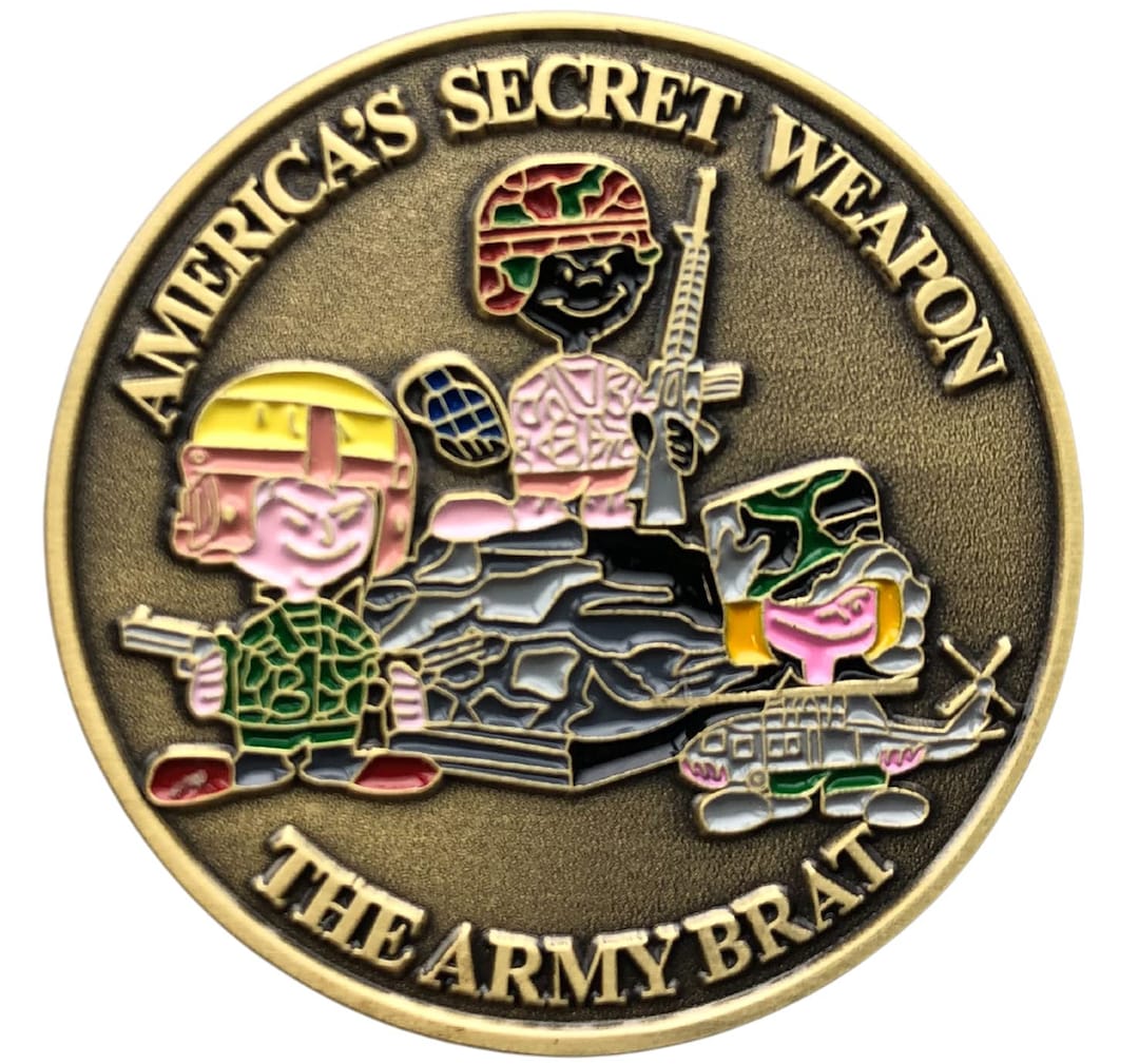 Army Brat Well Traveled Challenge Coin - Etsy