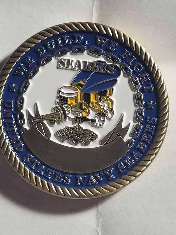 Navy Seabee Coin - Etsy