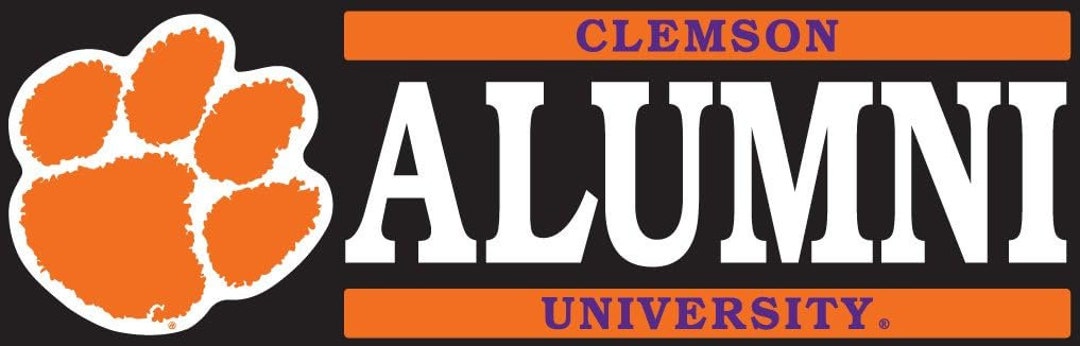 Clemson Tigers Alumni 6x2 Decal - Etsy