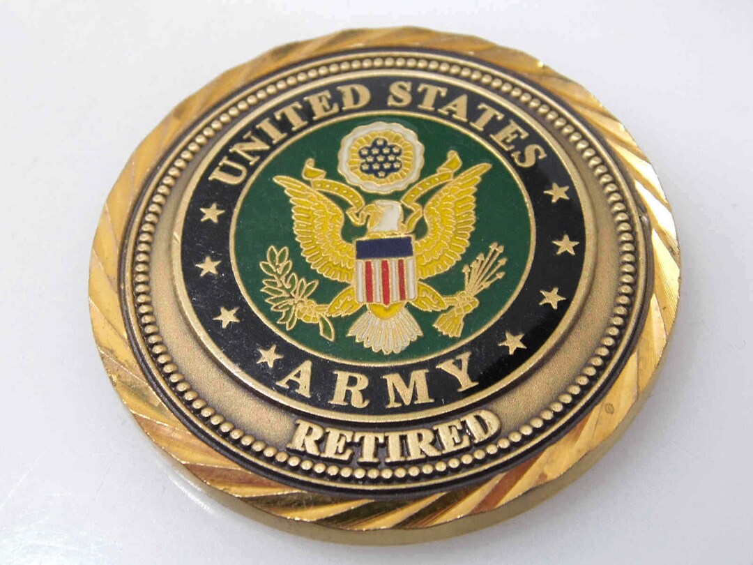 US Army Retired Challenge Coin - Etsy