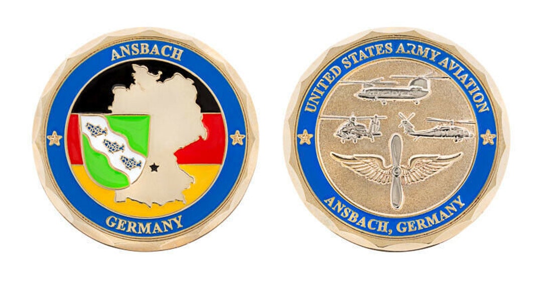 Army Aviation Ansbache Germany Challenge Coin - Etsy