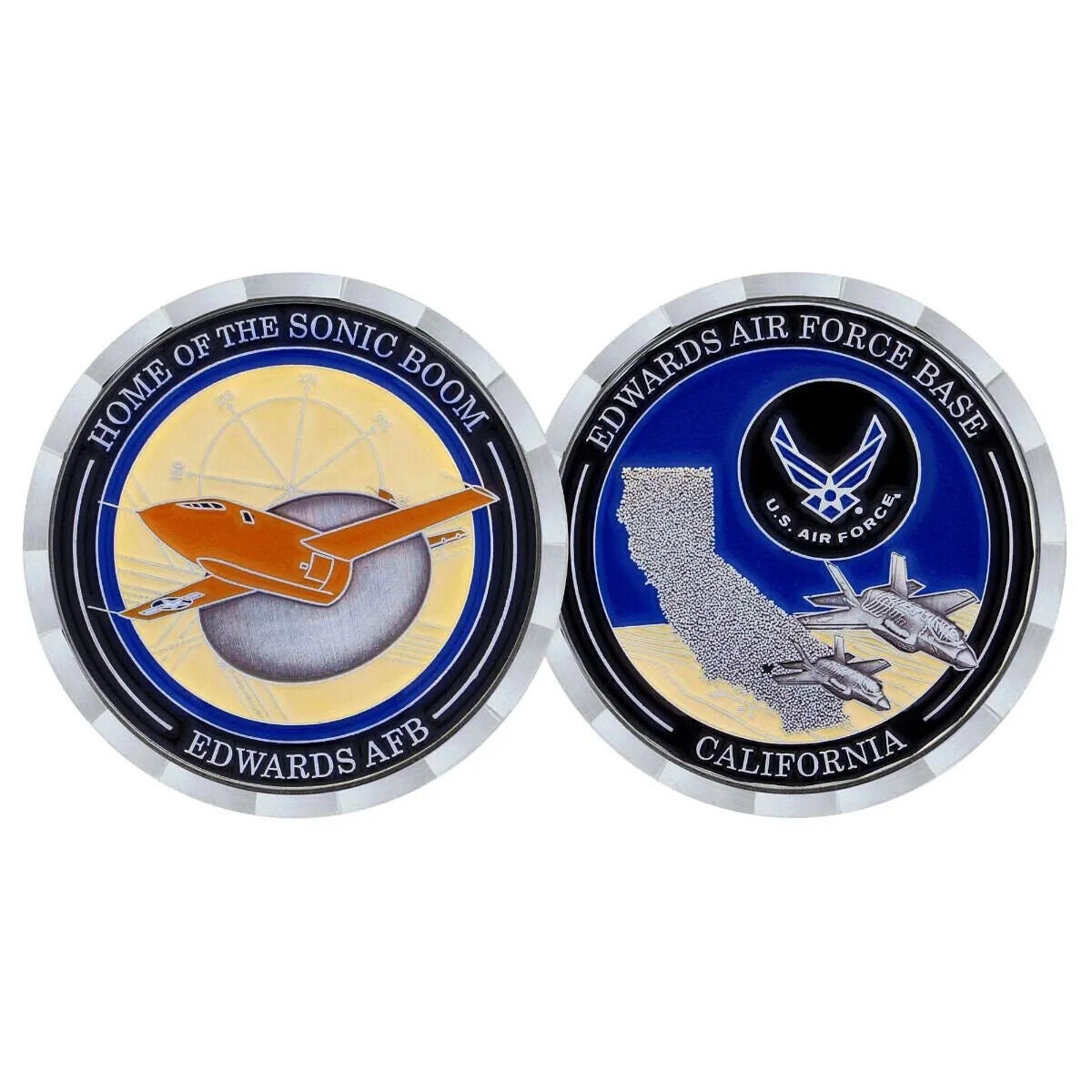 Edwards Air Force Base Challenge Coin - Etsy