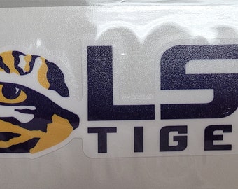 LSU Tigers 12 Premium Vinyl Decal Licensed NCAA - Etsy