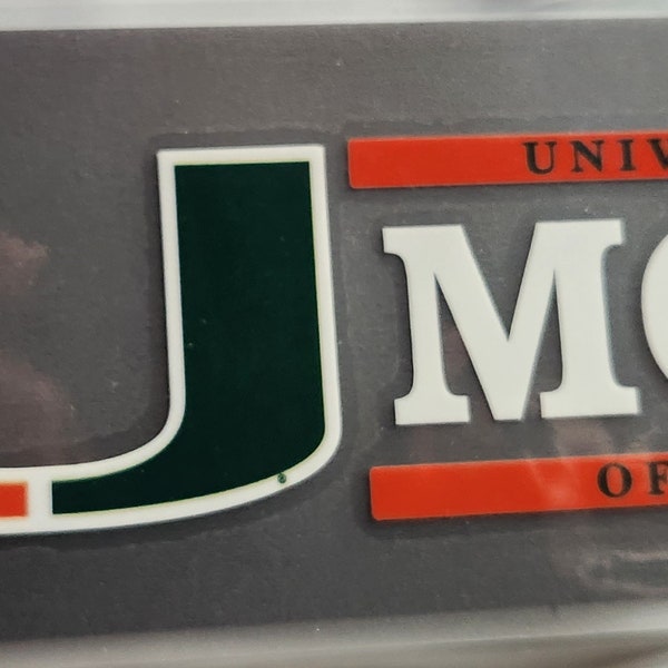 University of Miami Decal - Etsy