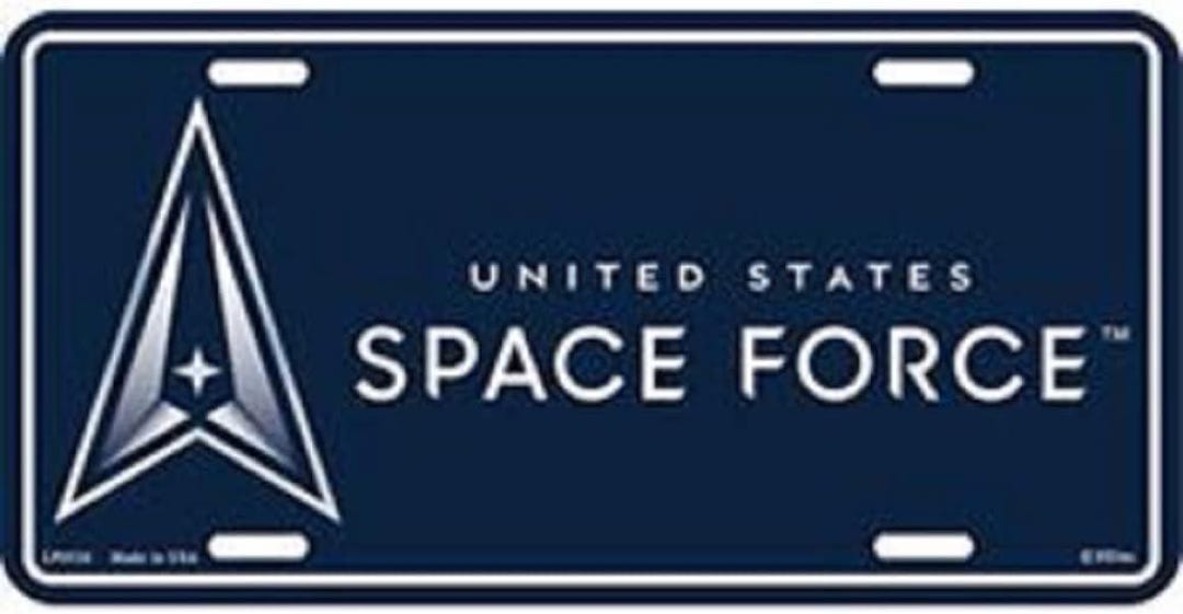 US Space Force Metal License Plate - Etsy
