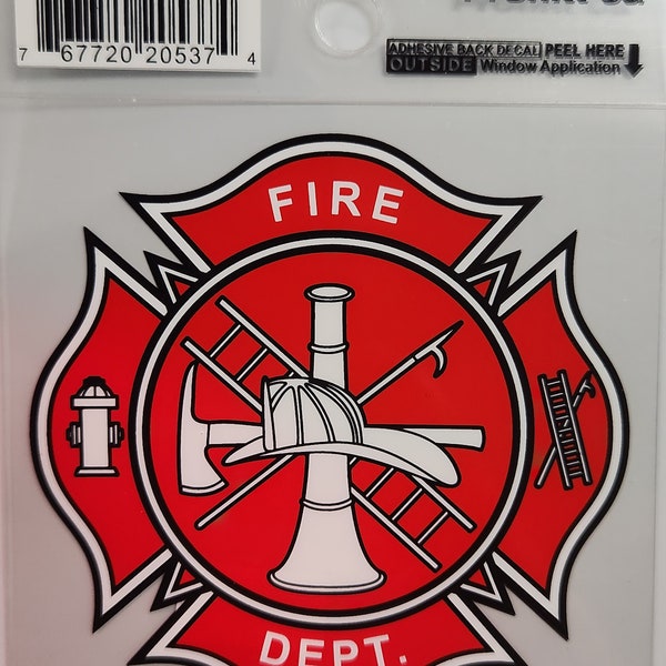 Fire Dept Decal - Etsy