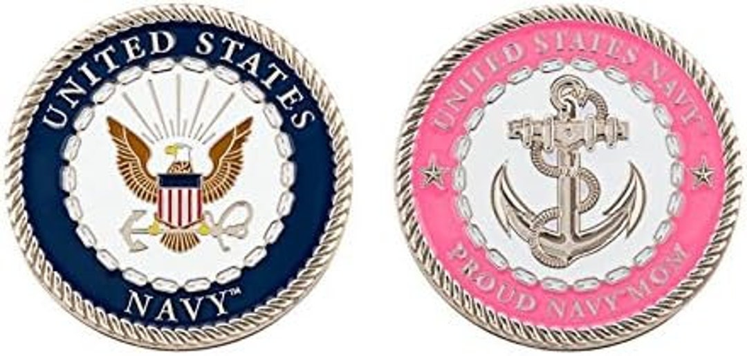 US Navy Proud Mom Coin - Etsy