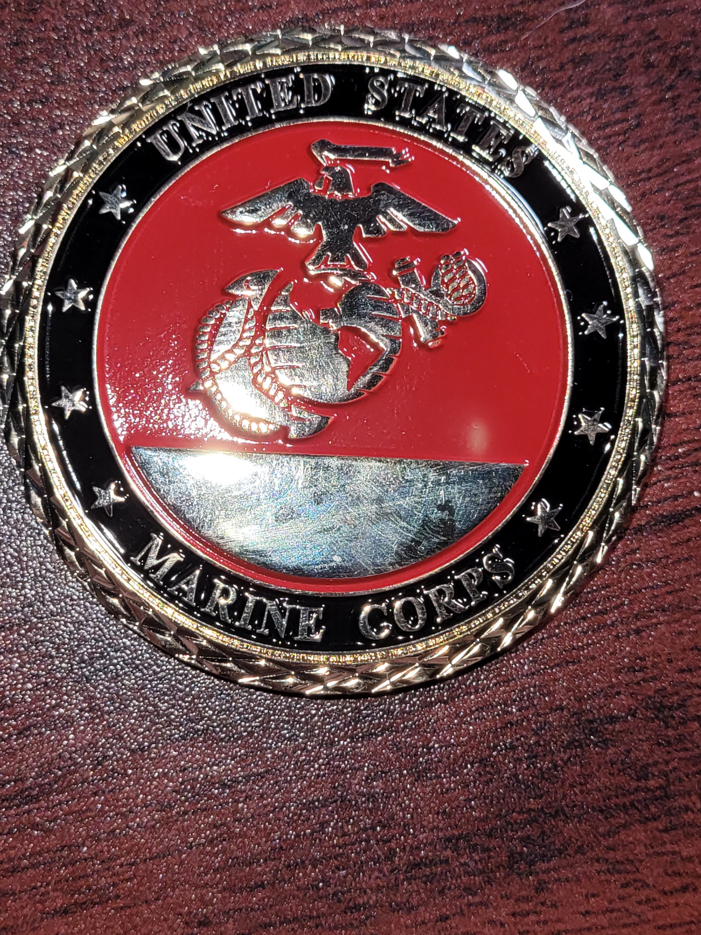 USMC Dad Coin - Etsy