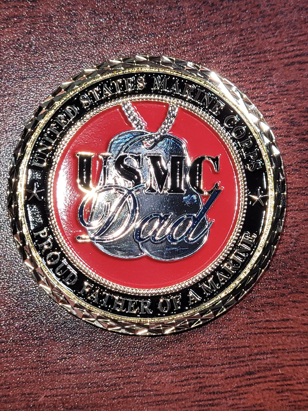 USMC Dad Coin - Etsy