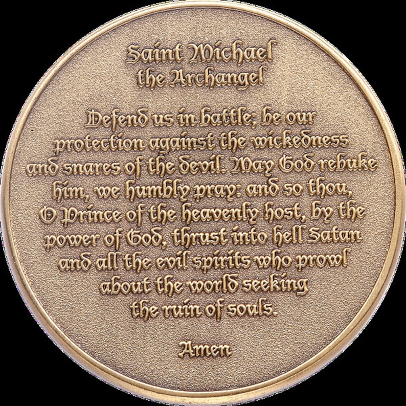 Saint Michael Challenge Coin - Etsy