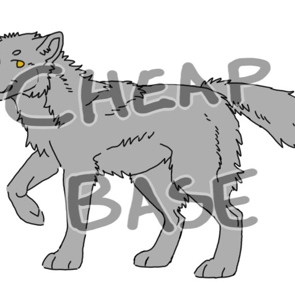 Furry Wolf Base - Etsy