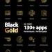 130+ Black & Gold App Icons - PREMIUM - Icon Pack for Dark Ios Home ...