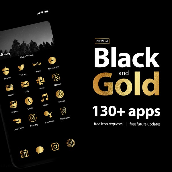 Black and Gold Abstract Art - Etsy