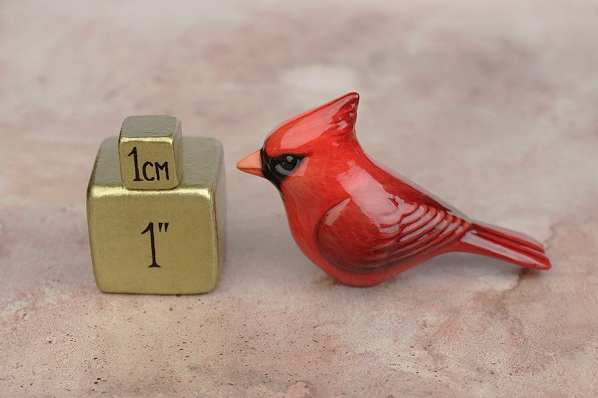 Cardinal Handmade Bird Figurine - Etsy