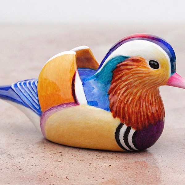 Mandarin Duck Art - Etsy