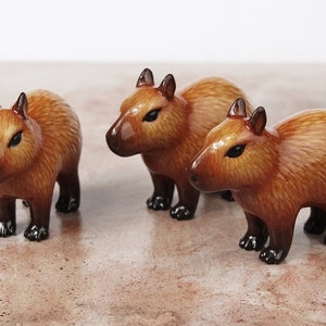 Capybara Handmade Animal Figurine - Etsy
