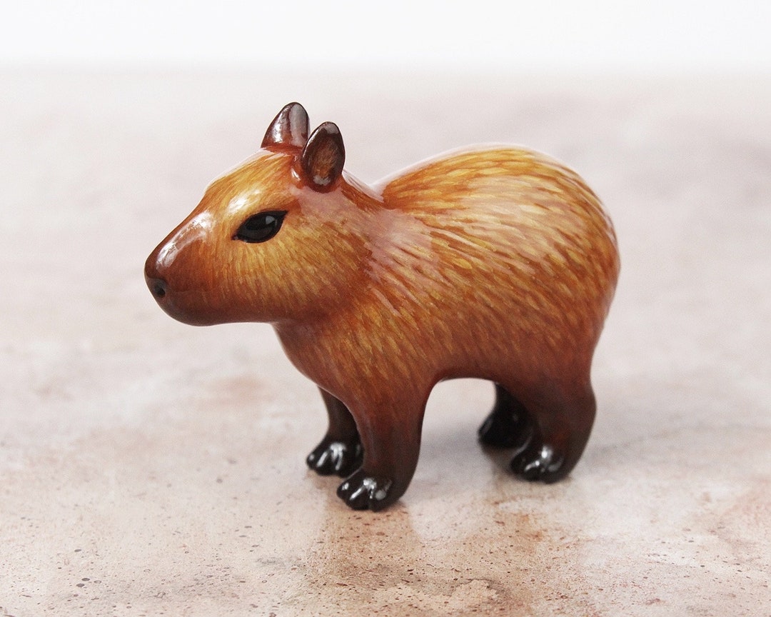 Capybara Handmade Animal Figurine - Etsy