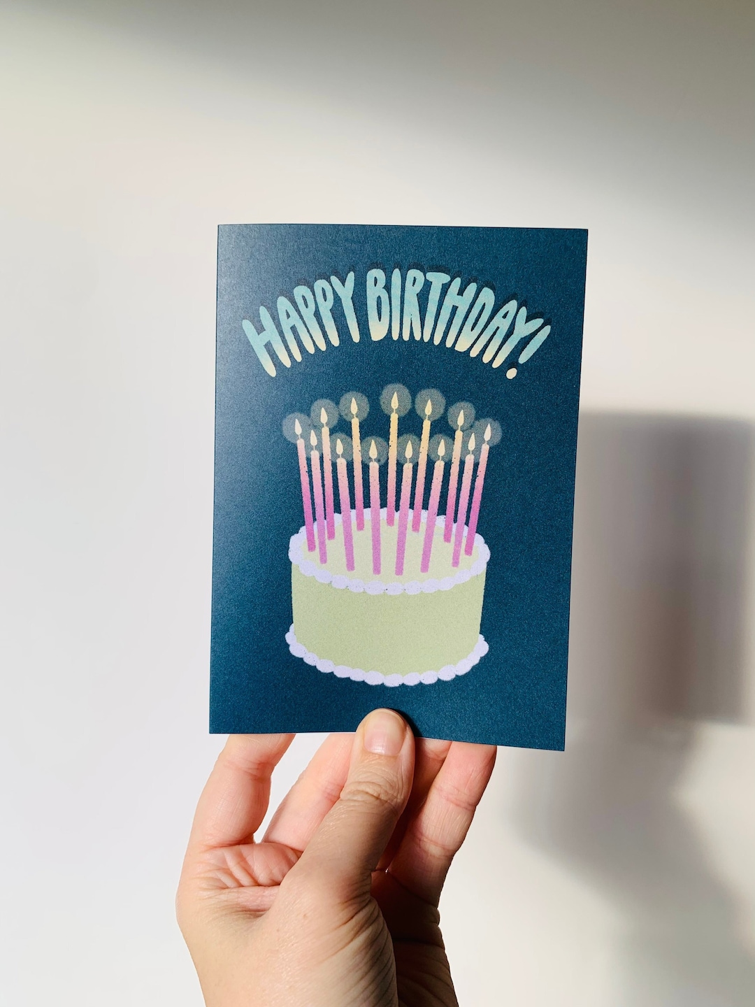 Happy Birthday Card // Blank Inside, Envelope Included, B-day, Present ...