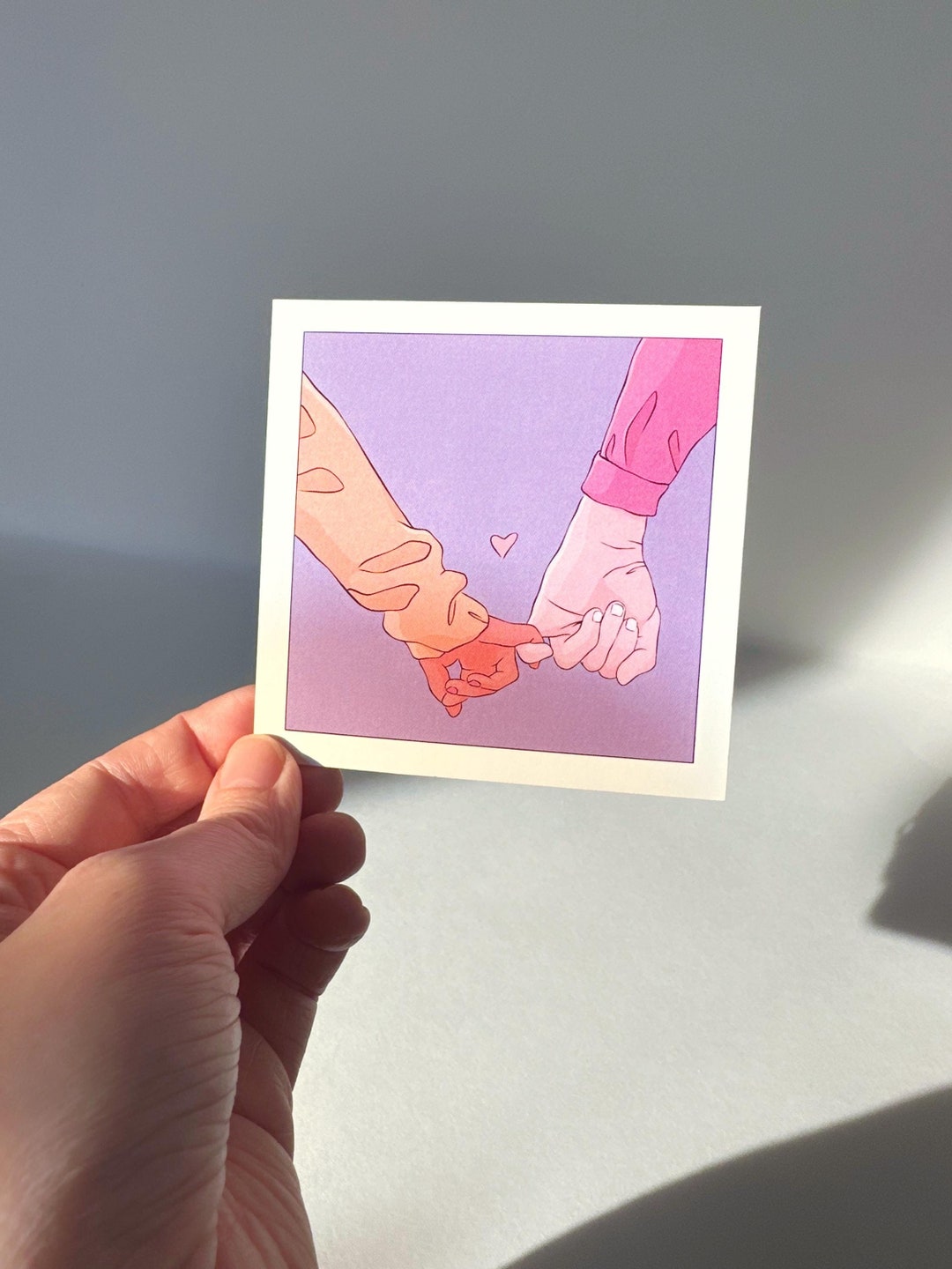 Pinky Promise Art Print // Satin, Home Decor, Illustration, Birthday ...