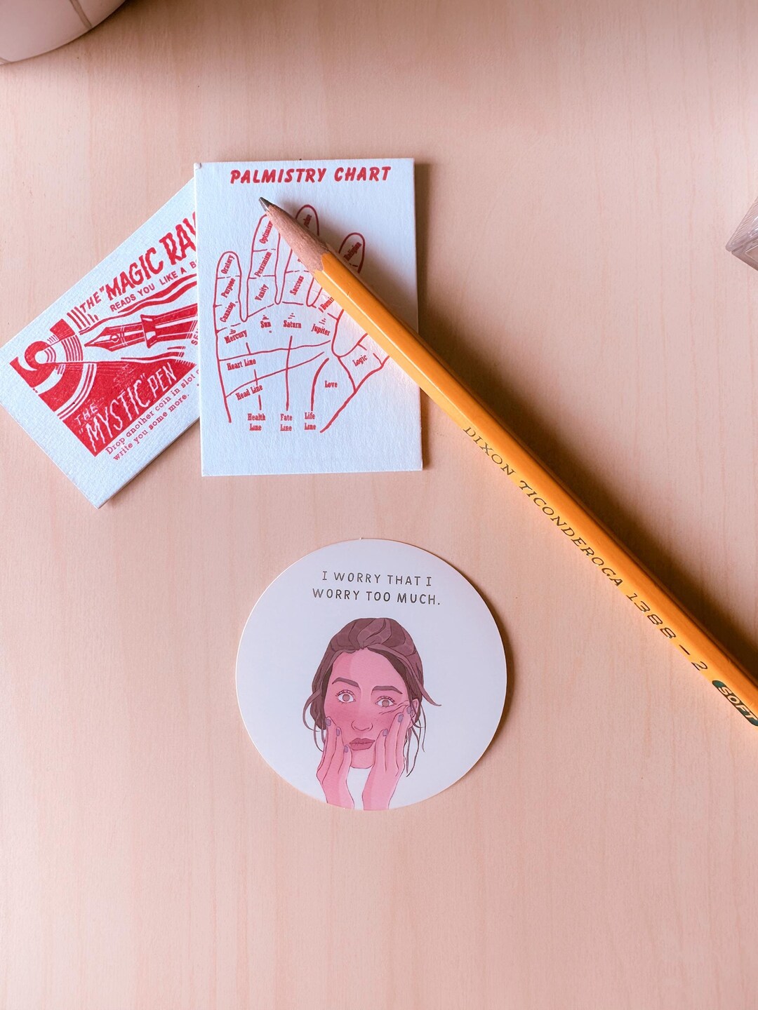 I Worry That I Worry Too Much Sticker // Die Cut, Matte, Vinyl ...