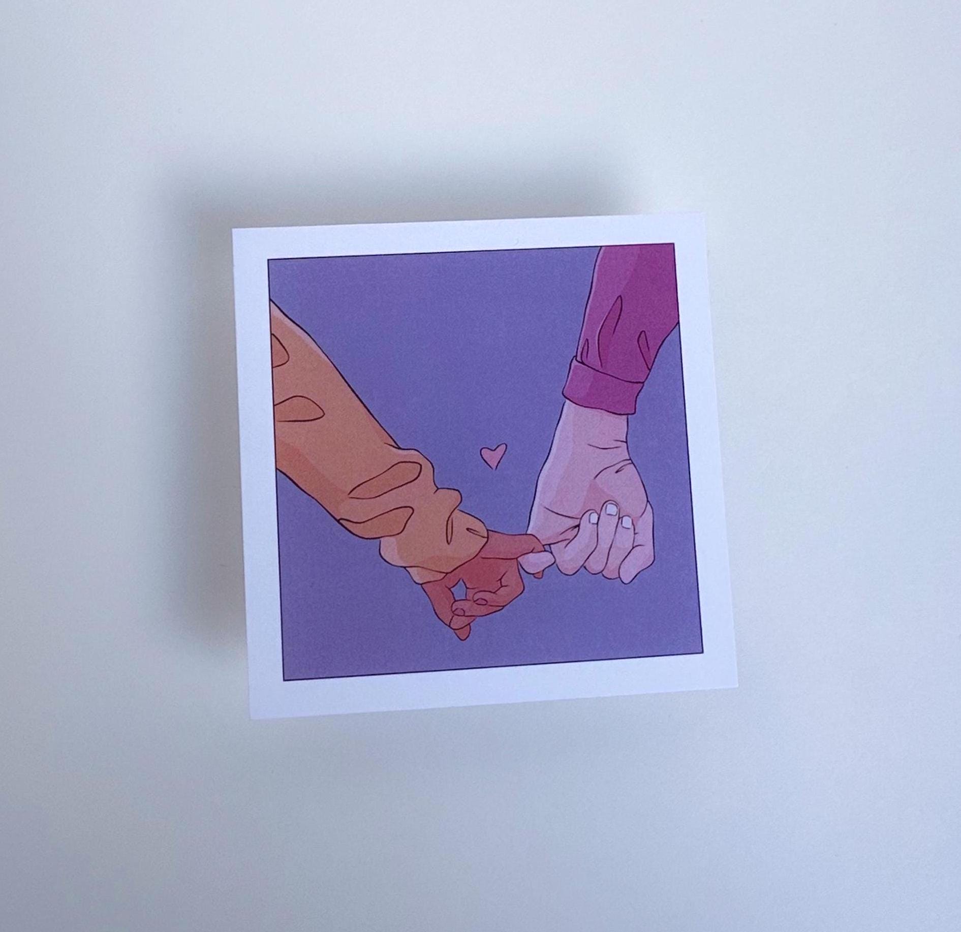 Pinky Promise Art Print // Satin, Home Decor, Illustration, Birthday ...