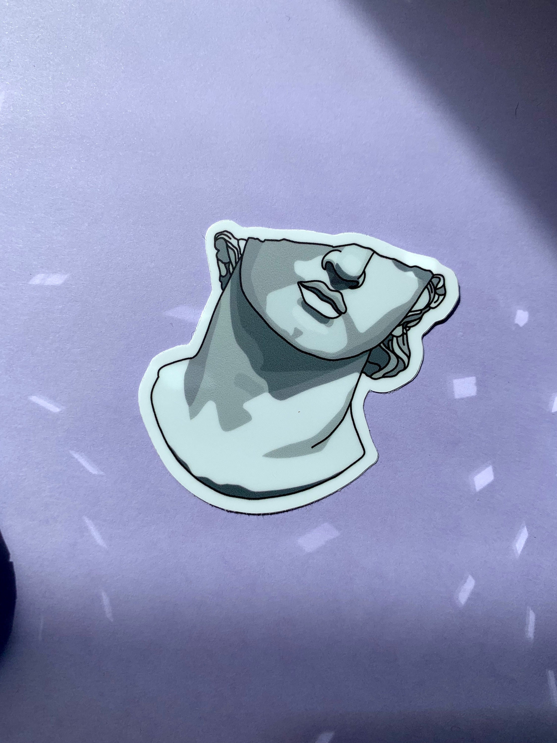 Roman Bust Sticker // Matte, Vinyl, Waterproof, Birthday Present, Gift ...
