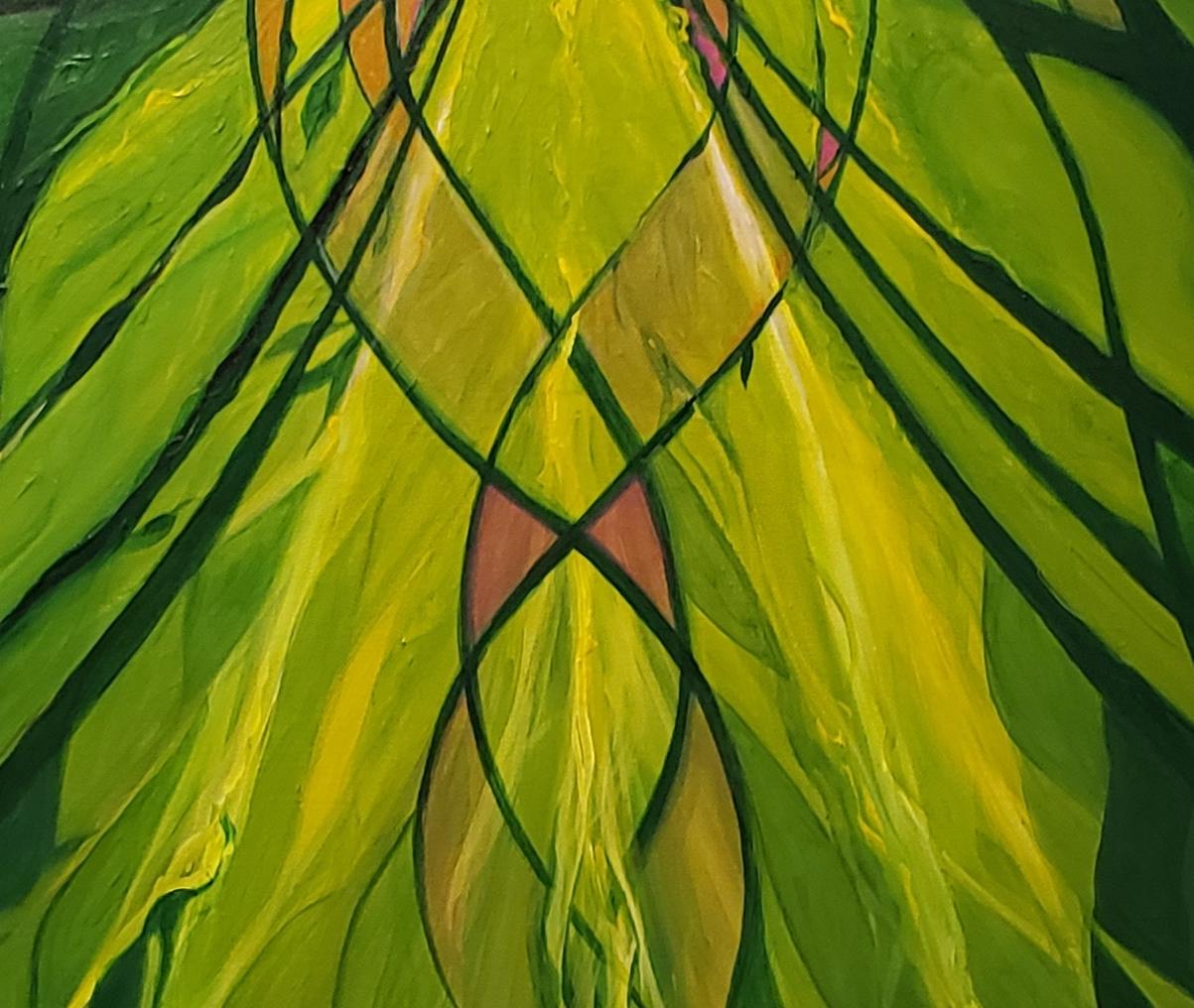 Emerald Awakening: Nature's Radiance Canvas Print | Digital Art With Acrylic Enhancements ...