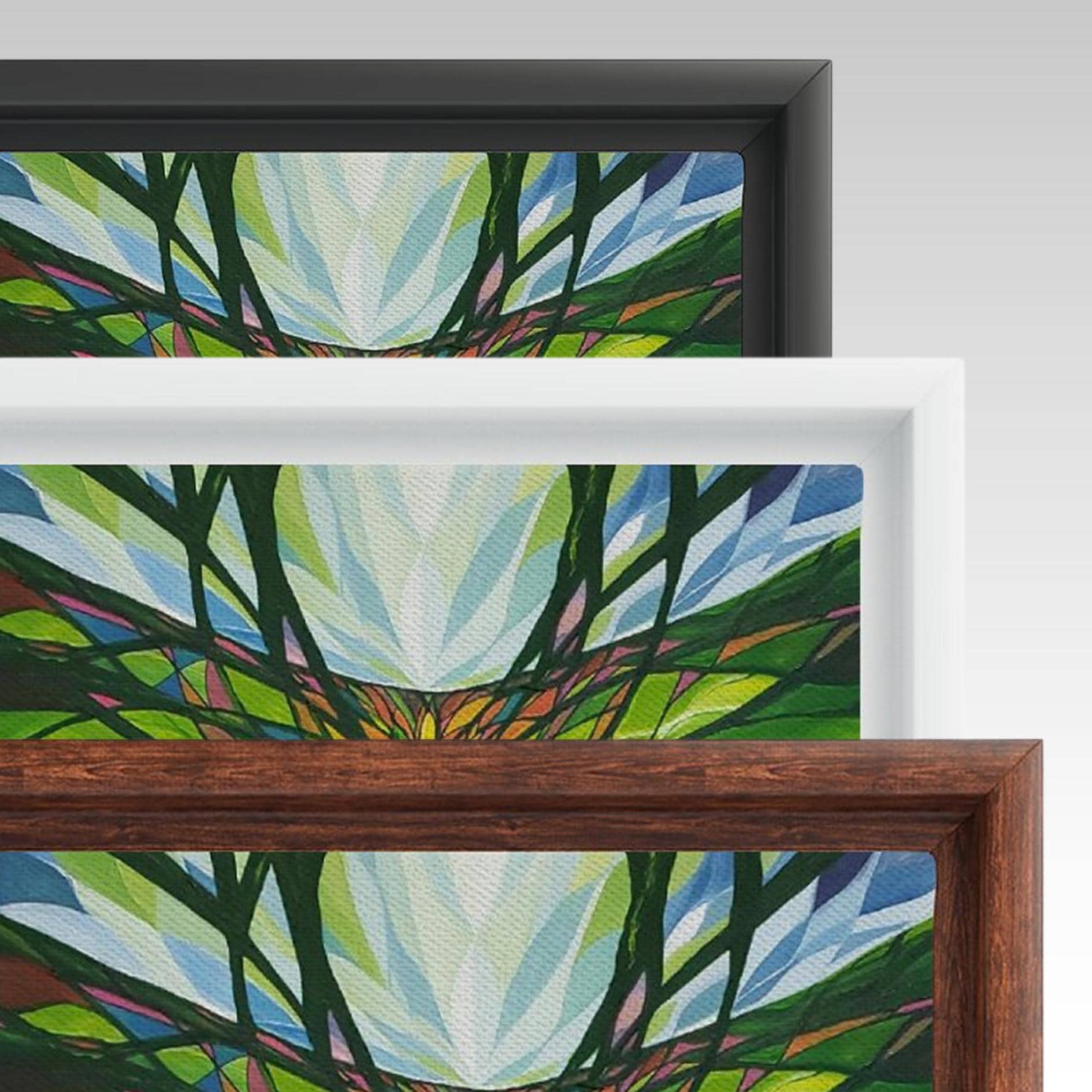 Emerald Awakening: Nature's Radiance Canvas Print | Digital Art With Acrylic Enhancements ...