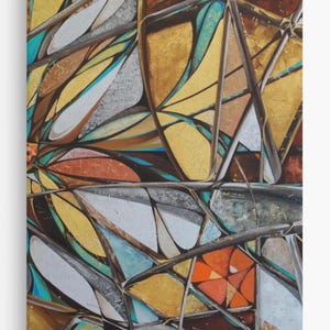 Modular Abstract Diptych, Modern Framed Canvas Prints for Living Room ...