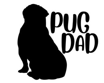 The Pugfather Svg, Pug Svg, Pug Dad Svg, Pug Lover Svg, Father's Day ...