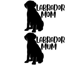 Lab Mom SVG, Labrador Dog Clipart, Labrador Dog Design Cut File - Etsy