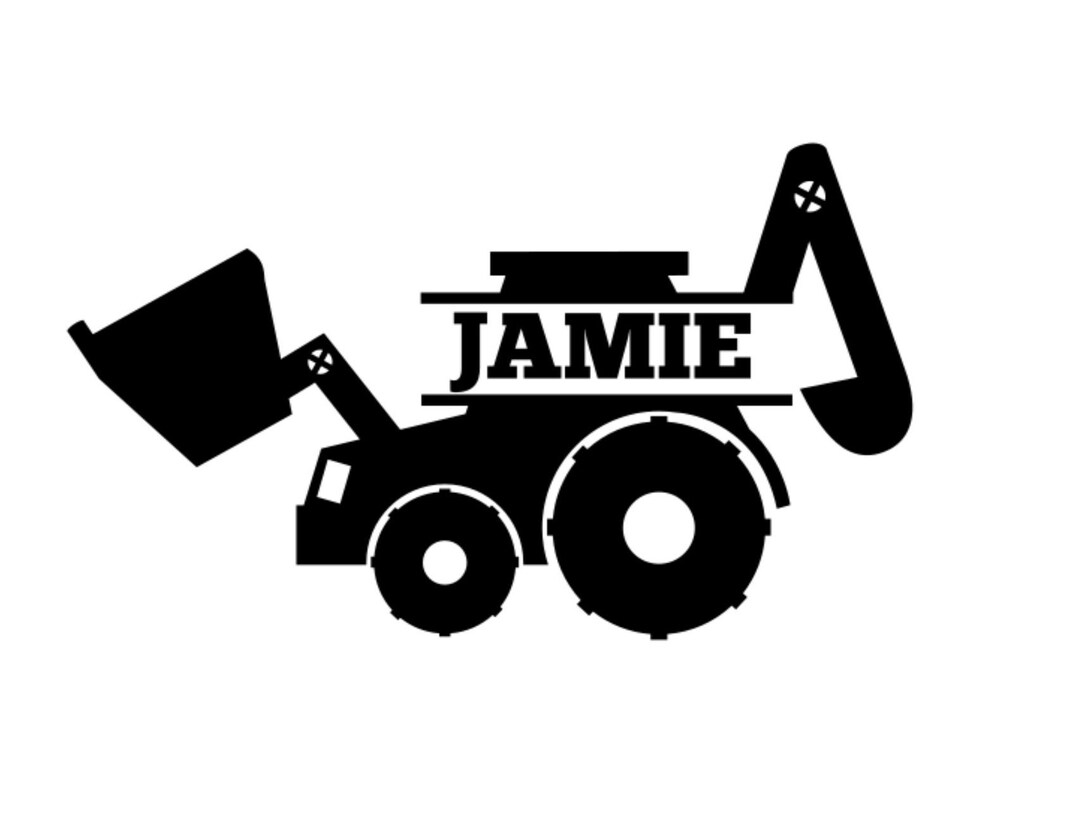 Digger Monogram Svg Cut Files - Etsy