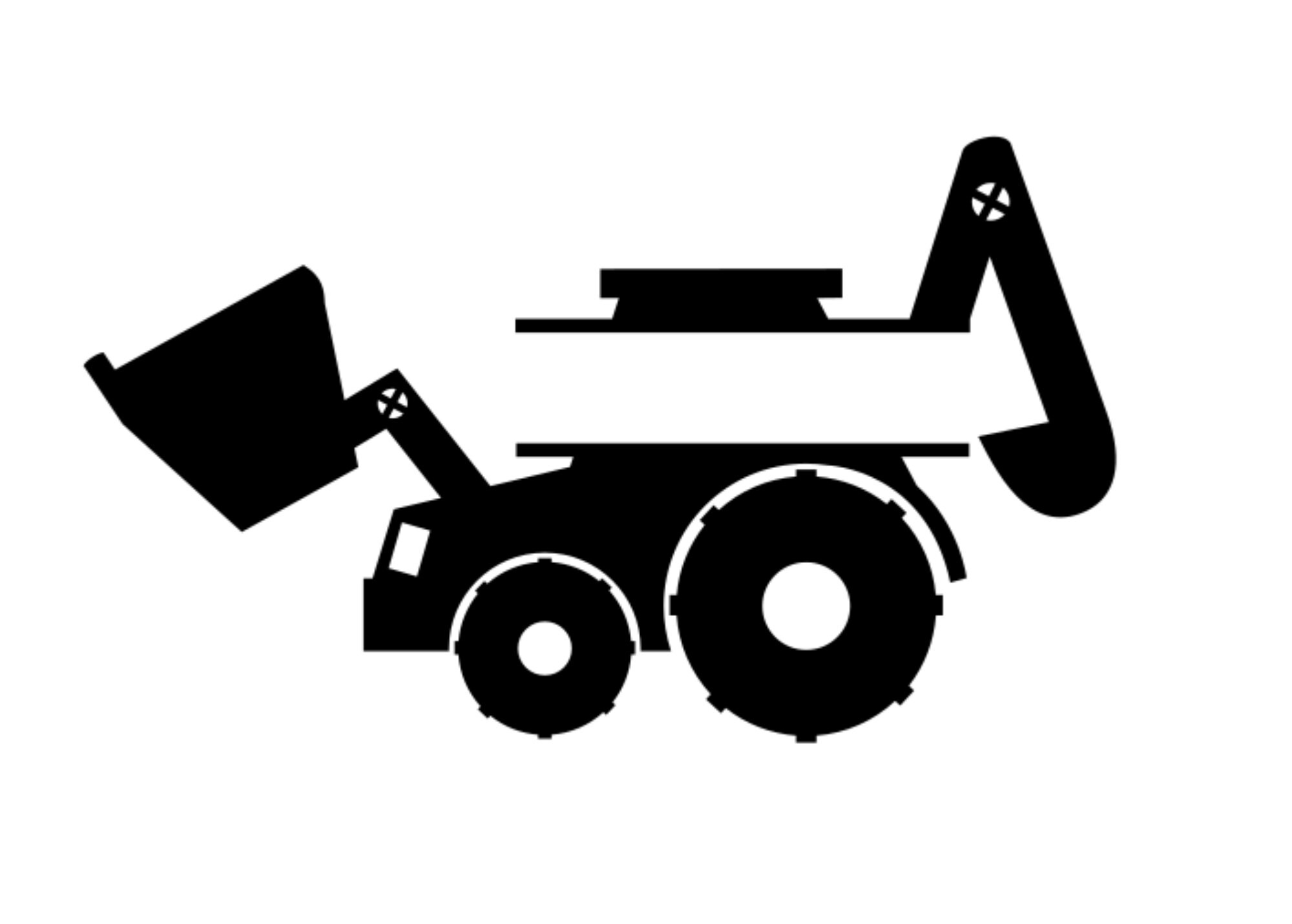 Digger Monogram Svg Cut Files - Etsy