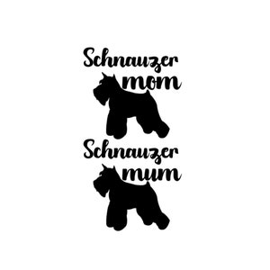 Schnauzer Mom Svg Cut Files - Etsy