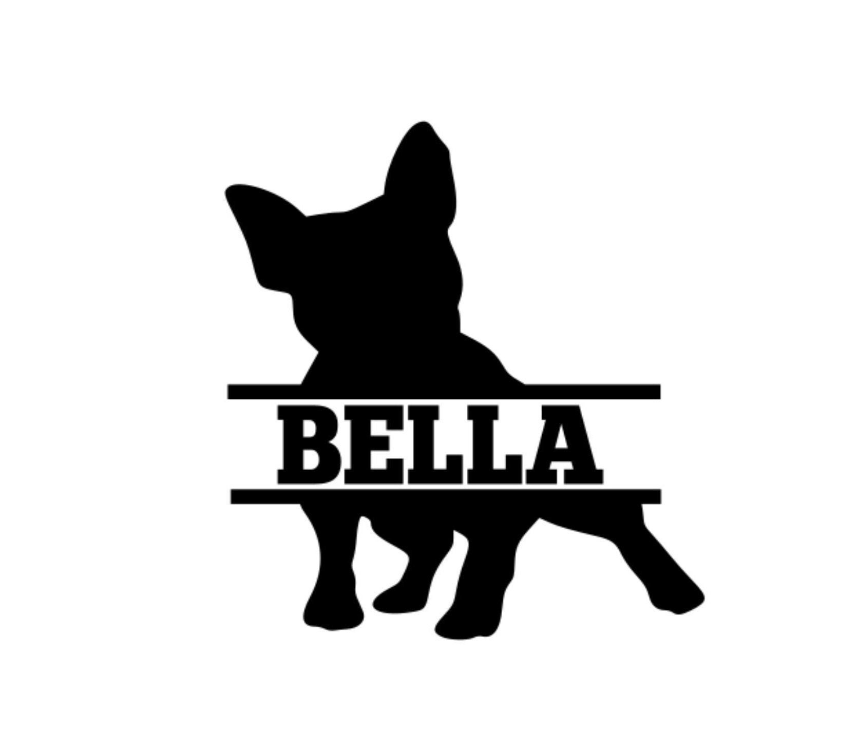 Frenchie Monogram Svg Cut Files - Etsy