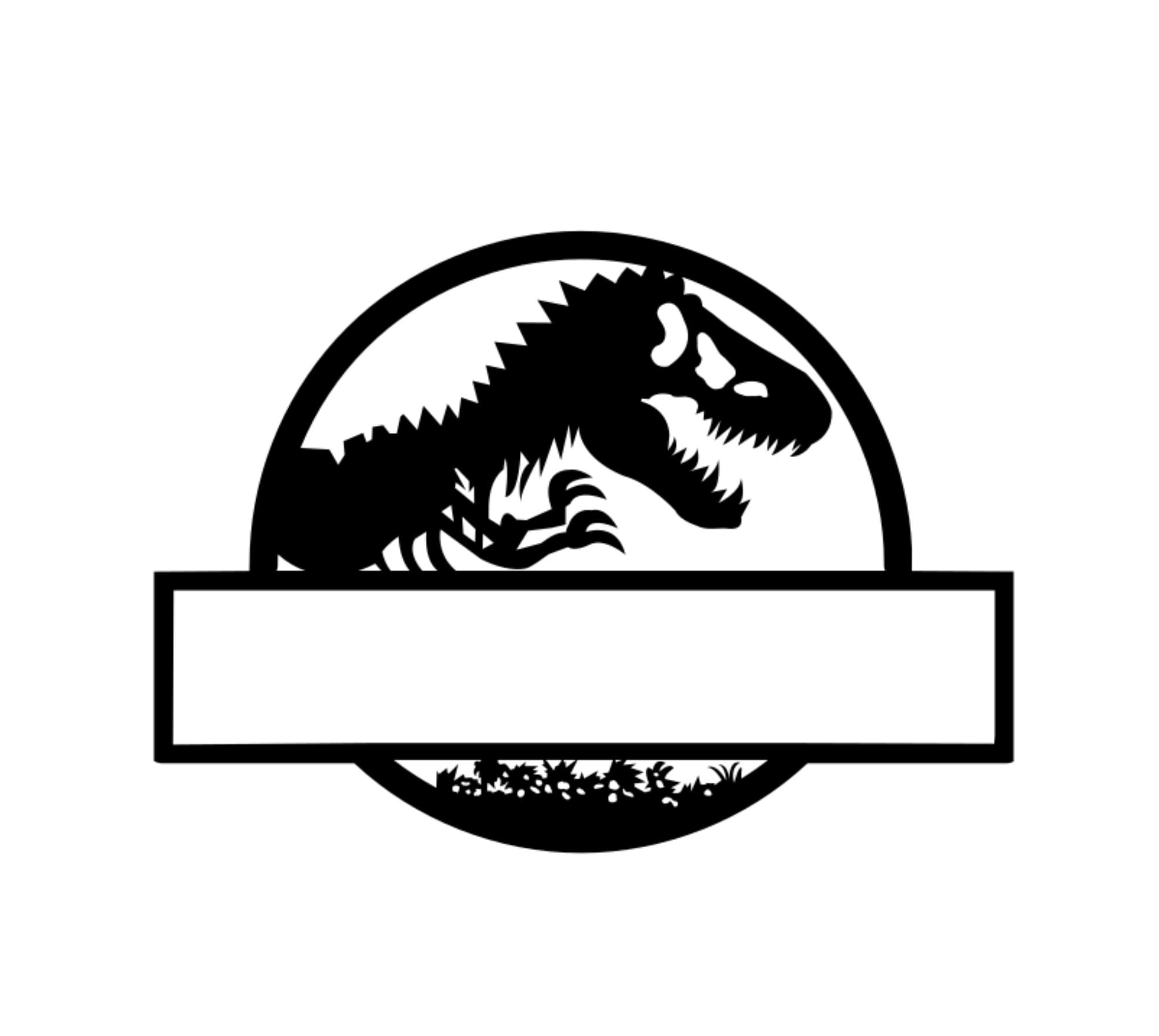 Jurassic Park Name Frame Svg Cut Files - Etsy