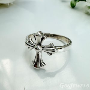 Sterling Silver Cross Ring • Religious Ring, Christian - Etsy