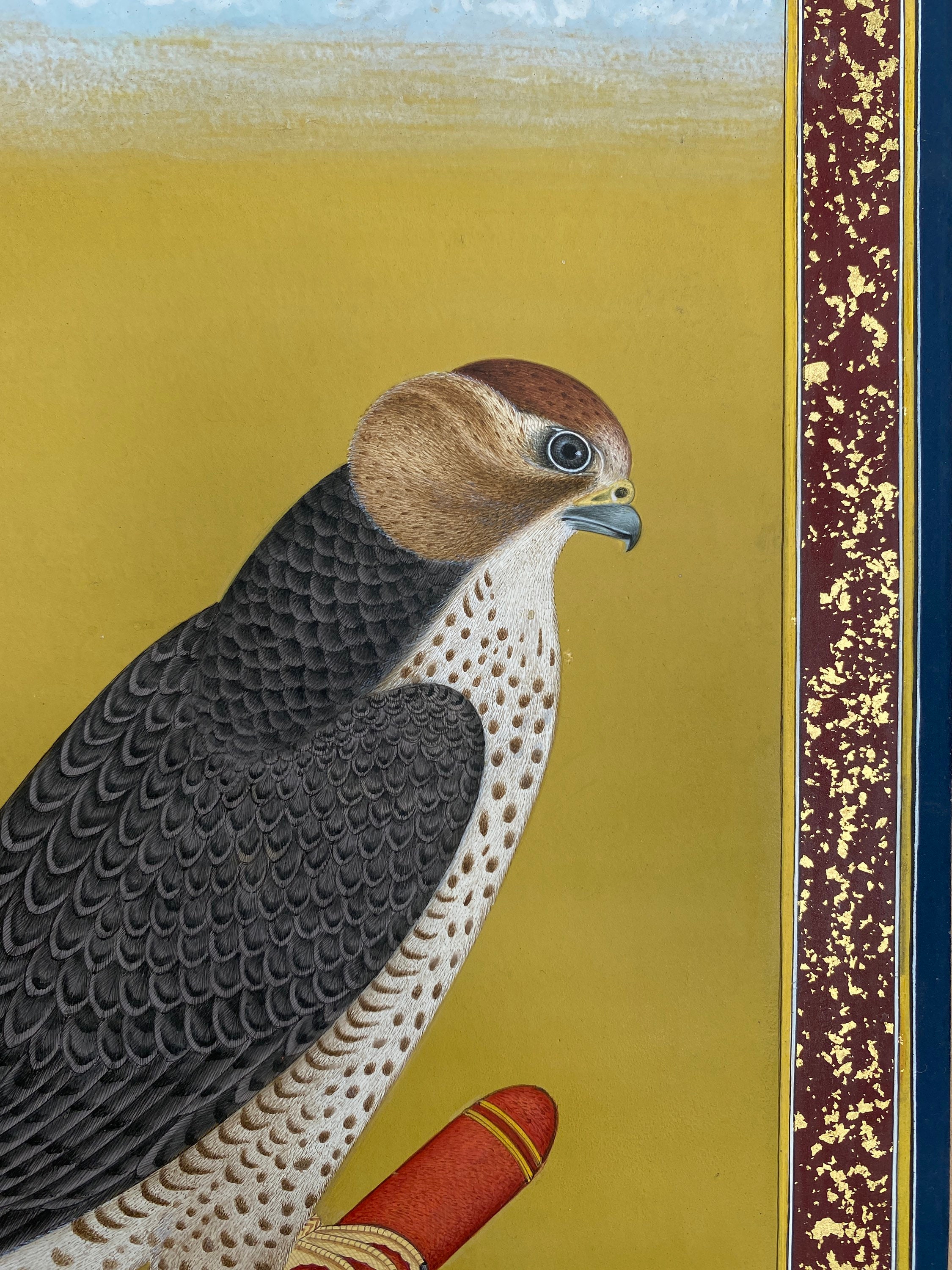 Art & Collectibles Watercolor original watercolor birds hawks mughal ...