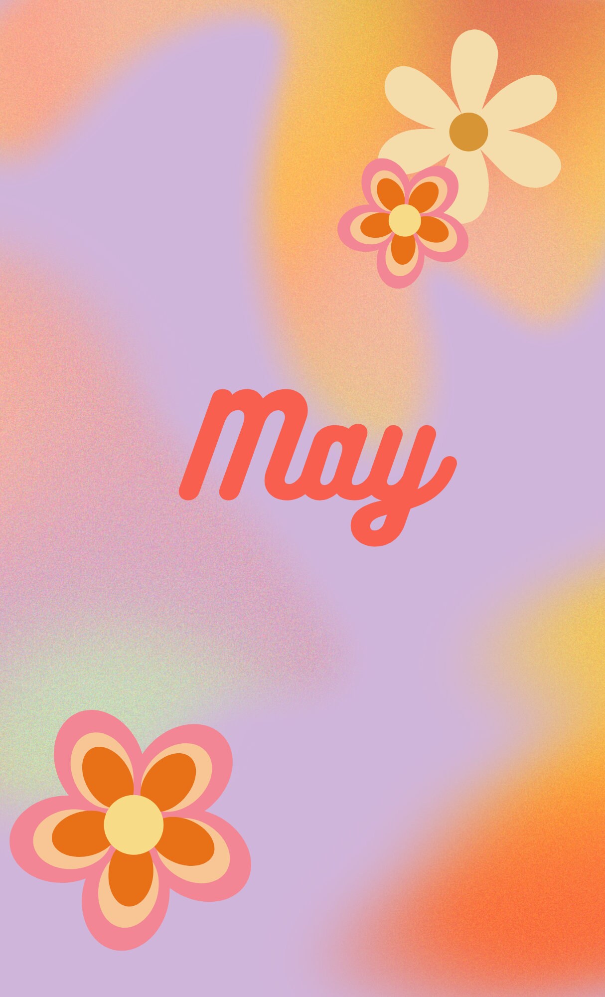 Retro Purple Weekly Calendar, May 2023, Digital Download - Etsy