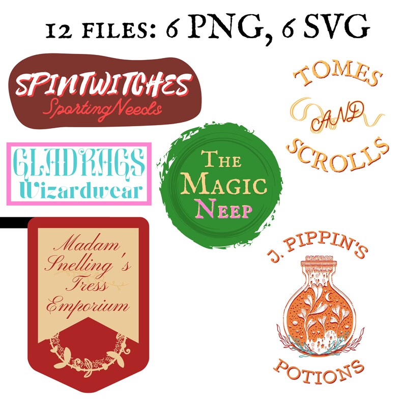 Hogwarts Legacy SVG PNG Bundle Procreate Stamps Hogsmeade - Etsy Ireland