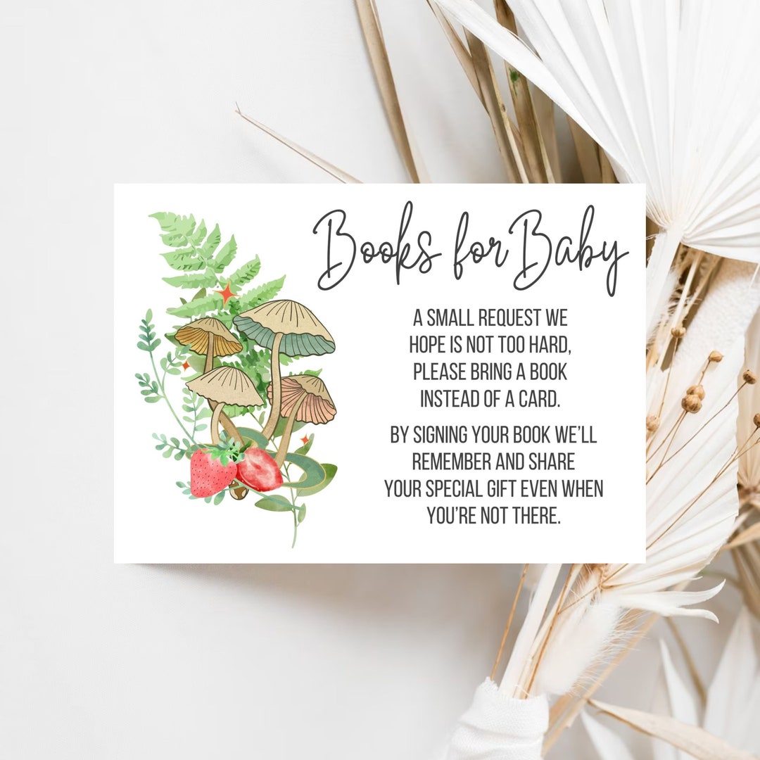 Enchanted Forest Baby Shower Invite Set, Mushroom Baby Shower Invite ...