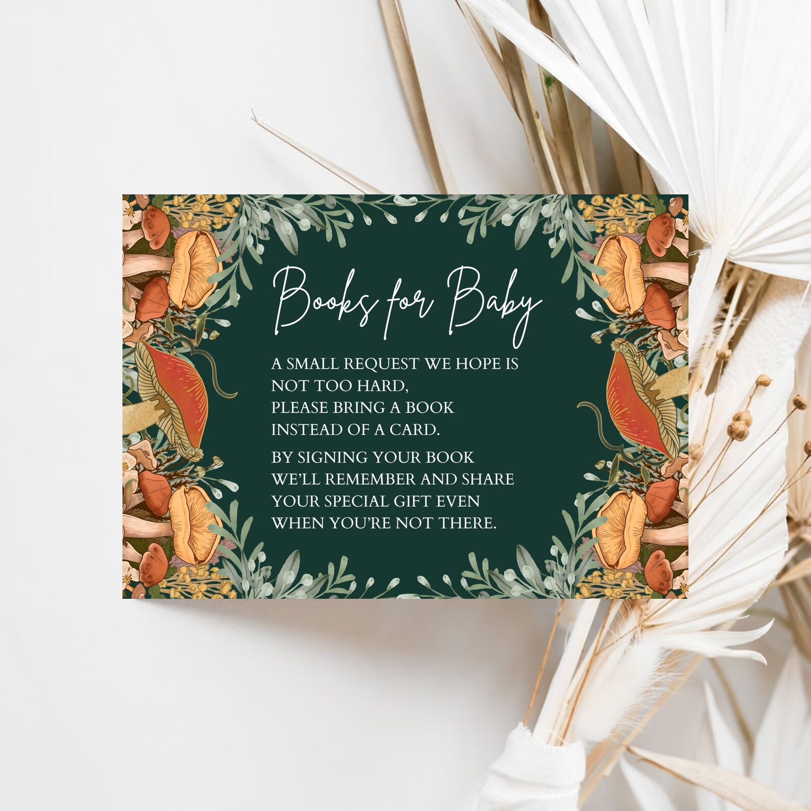 Enchanted Forest Baby Shower Invite Bundle, Mushroom Baby Shower Bundle ...