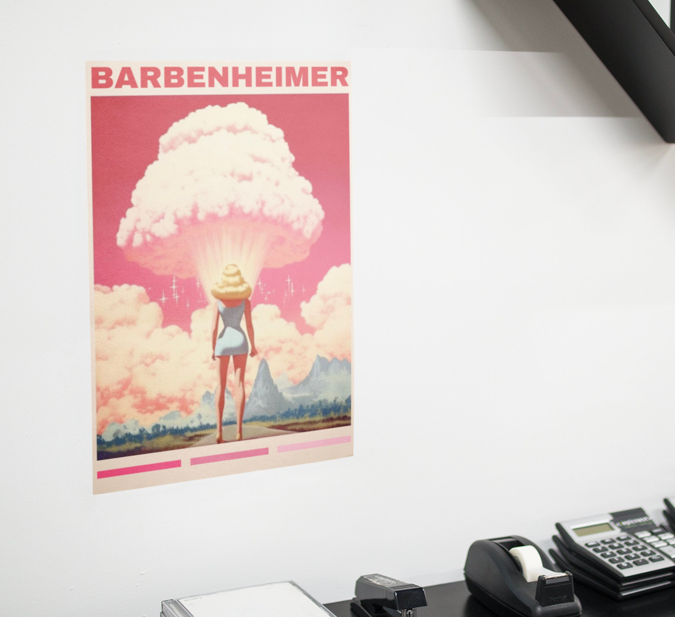 Barbenheimer Poster, Barbie Movie Poster, Oppenheimer Poster