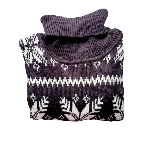 Vintage 90s Oversized Retro Aztec Chunky Knit-Wool Bl… - Gem